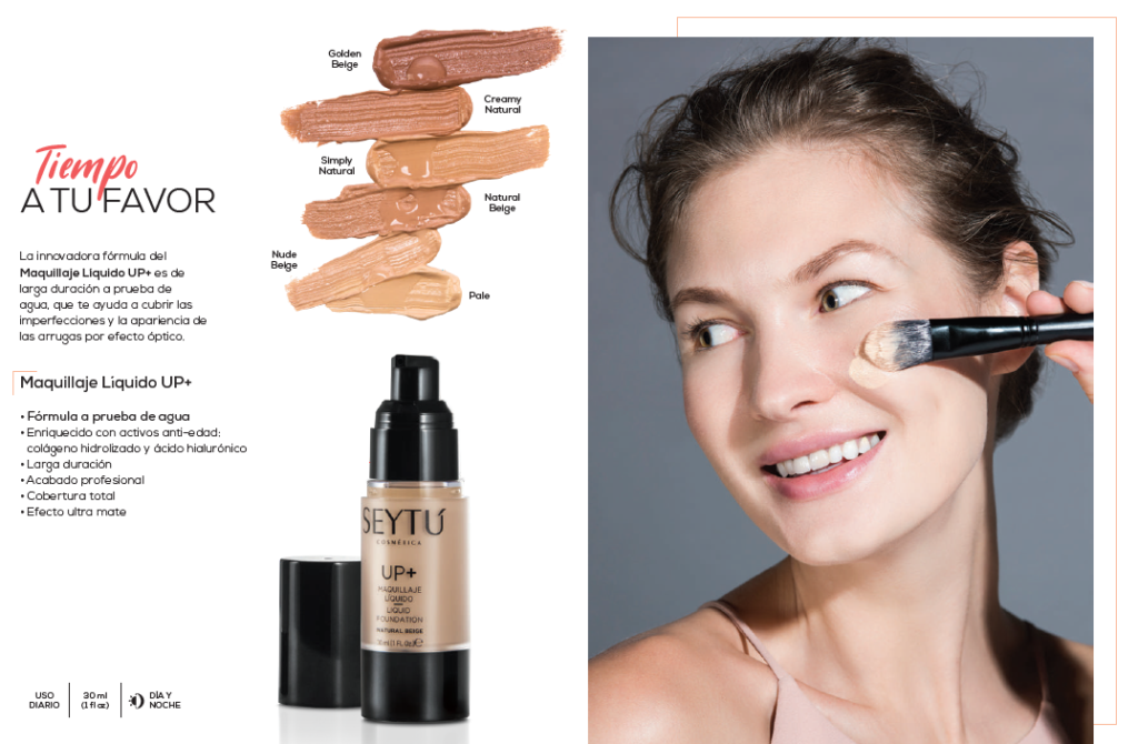 Maquillaje líquido Up+ FPS 15 Seytu ¿para qué sirve? precio beneficios ...